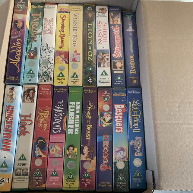 DISNEY CHILDREN'S 18 VHS Video Tape Bundle Job Lot box 1vhs £10.80 ...