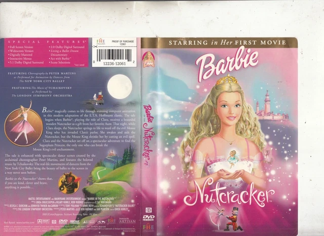 BARBIE IN THE Nutcracker-2001-Mattel Entertainment-Movie ME-DVD $25.00 ...