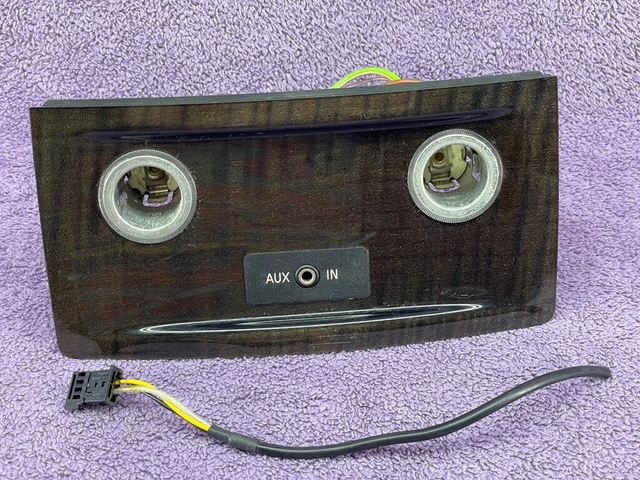 BMW E60 E61 Wood Trim Rear Centre Console Maple Sycamore 12V Sockets ...
