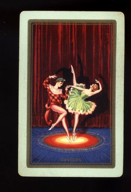 ART DECO SWAP Playing Card Named Dancers Woman & Man Ballet Dancers On ...