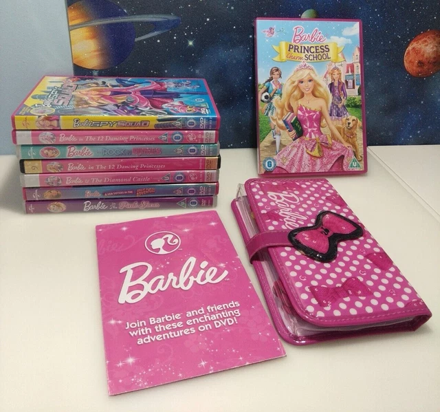 BARBIE DVD'S COLLECTION+ Rare Barbie Dvd Set Poster, Barbie Case +Play ...