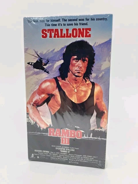 RAMBO III 3 VHS Sylvester Stallone Vintage Action Classic NEW IVE ...