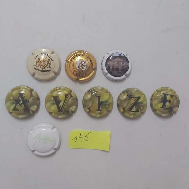 LOT CAPSULE DE champagne ancienne AVIZE 9 CAPSULES NUMERO 146 EUR 5,20 ...