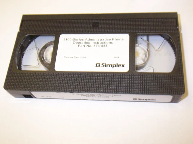 SIMPLEX 5100 SERIES Administrative Phone Operating Instructional Vcr ...