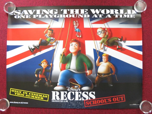 RECESS: SCHOOL'S OUT UK QUAD (30"x 40") ROLLED POSTER DISNEY JASON ...