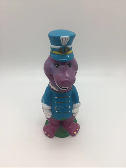 VINTAGE 1993 SMALL Barney Figure Conductor Lyons Group, Toy Purple Dino ...