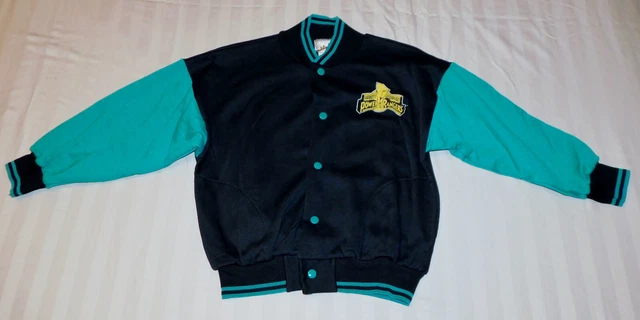 VINTAGE 1994 MULTIPRINT Canada MMPR Power Rangers Varsity Jacket Child ...