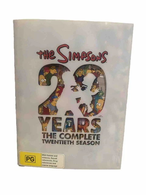 THE SIMPSONS - Complete Season 20 Box Set DVD ‘08 20 Years 4 Discs w ...
