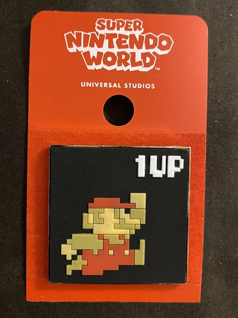 UNIVERSAL STUDIOS HOLLYWOOD Super Nintendo World Mario 1 UP Pin NEW! £ ...