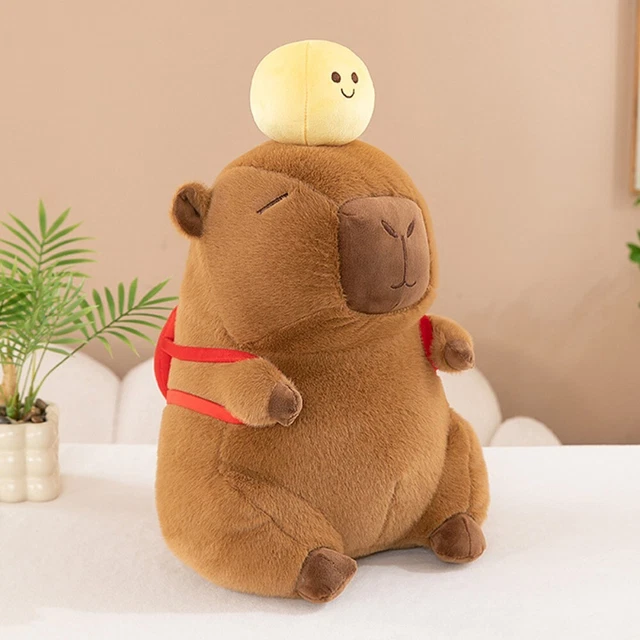 CARTOON CAPYBARA PLUSH Toy Ping-pong Capibara Fluffty Doll Christmas Toy $25.50 - PicClick AU