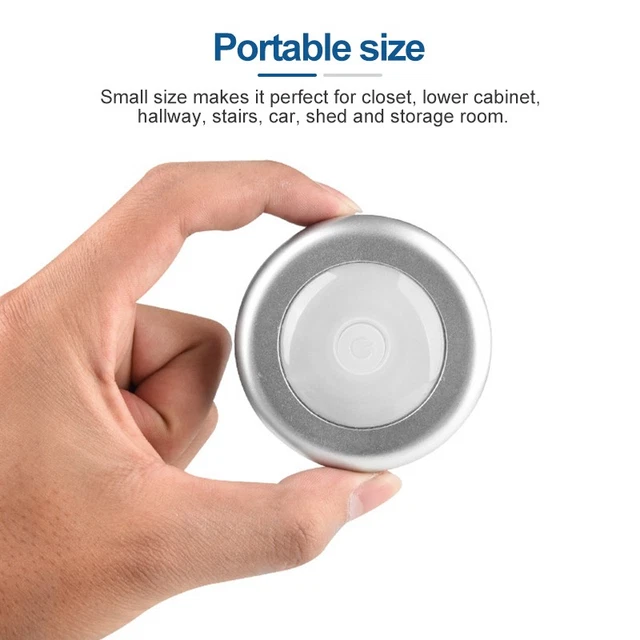 6LED WIRELESS UNDER Cabinet Light Closet Lamp Night Light Stair Kitchen ...
