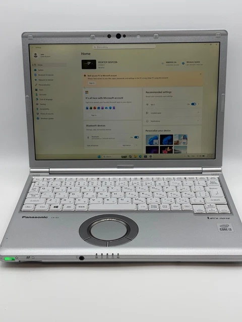 PANASONIC LET'S NOTE CF-SV9 i3-10110U 8GB 256GB SSD Windows Laptop PC ② ...