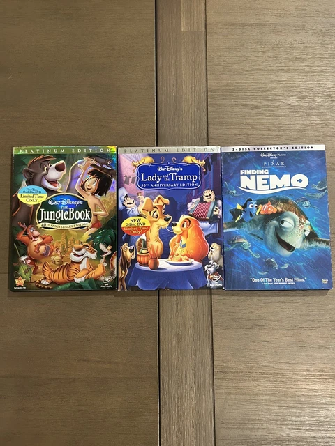 DISNEY DVD BUNDLE Finding Nemo, Lady and the Tramp, JungleBook £12.35 ...