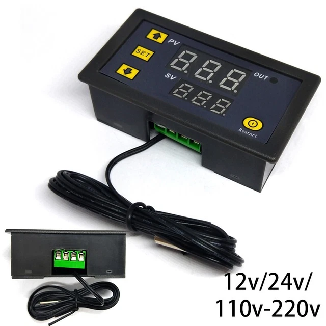 DIGITAL TEMPERATURE CONTROLLER-THERMOSTAT Meter Temp Sensor Switch Regulator $8.97 - PicClick CA