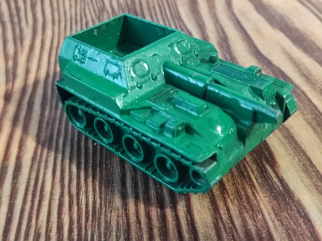 VINTAGE SOVIET SELF-PROPELLED gun Armored car metal model original USSR ...