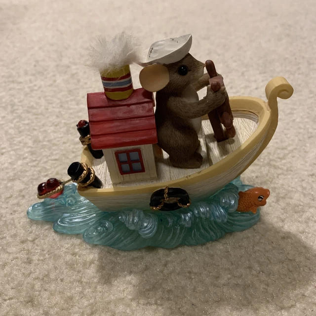 CHARMING TAILS FITZ and Floyd You Tug At My Heart Mouse Tugboat ...