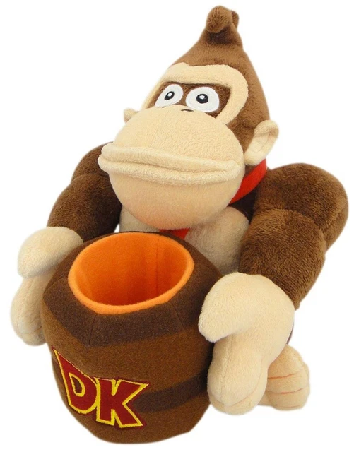 SUPER MARIO PELUCHE De 8" Donkey Kong Con Barril EUR 35,42 - PicClick ES