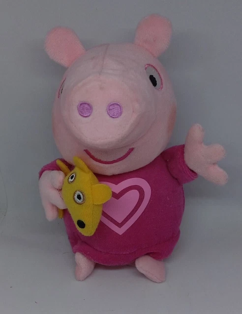 PEPPA PIG WITH Teddy plush talking & comforter TEDDY BEAR soft toy 2003 ...