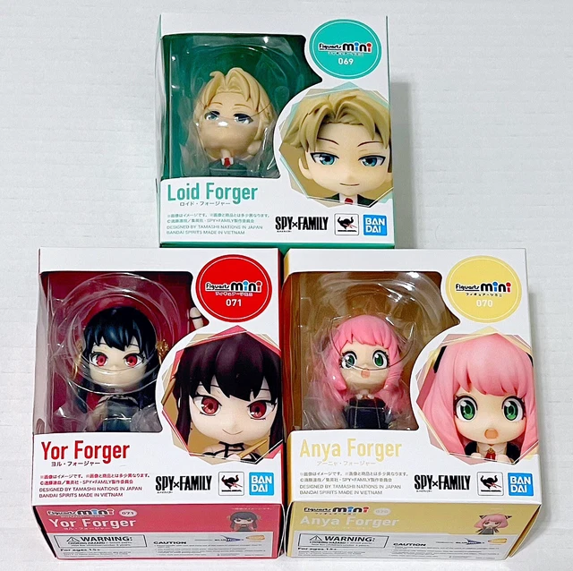 SPY X FAMILY Figuarts Mini Anya Loid Yor Forger SET of 3 Bandai Figure ...