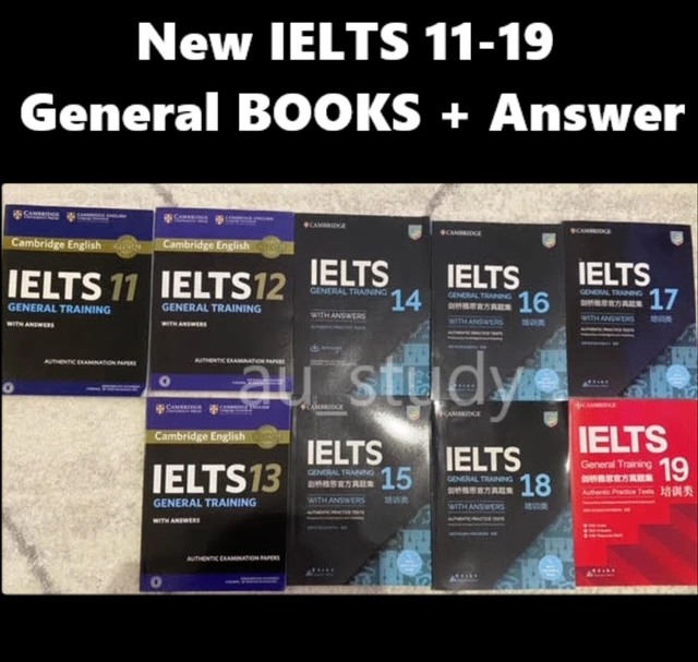 2024 AU STOCK LATEST NEW Cambridge IELTS 11-19 General Books with ...