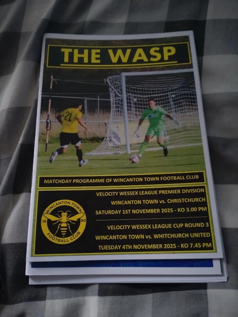 WINCANTON TOWN V Christchurch and Whitchurch 2025/26 £2.23 - PicClick UK