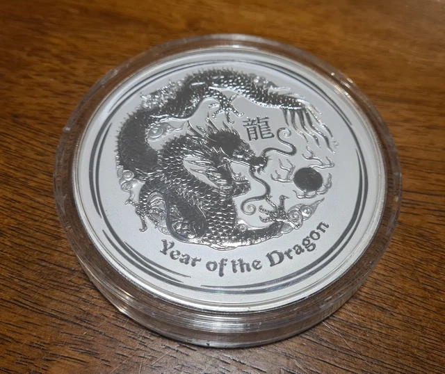 1KG 2012 PERTH Mint Lunar Dragon Silver Bullion Coin $1,750.00 ...