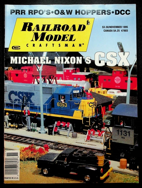 VINTAGE RAILROAD MODEL Craftsman November 1995 PRR RPO Michael Nixon CSX DCC £15.90 - PicClick UK