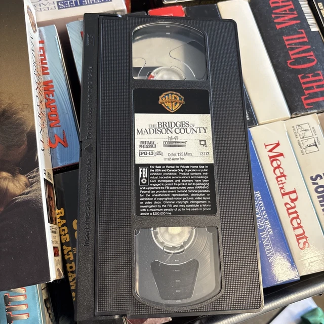 THE BRIDGES OF Madison County (VHS, 1996) Meryl Streep Clint Eastwood £ ...