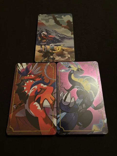 POKEMON SCARLET & Violet & Legends Arceus Steelbook SET Nintendo Switch ...