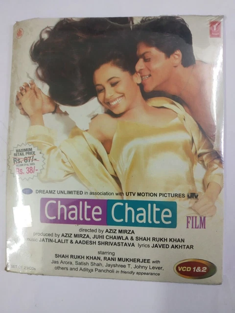 CHALTE CHALTE (SHAHRUKH Khan, Rani) ~ Vcd Bollywood Sans Sous-Titres Anglais EUR 12,23 - PicClick FR