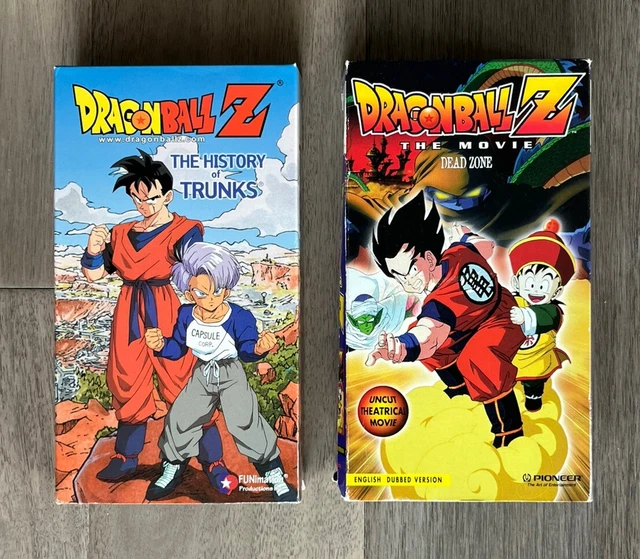2 VHS DRAGON Ball Z Dead Zone Movie Uncut Dubbed 1997 History of Trunks ...
