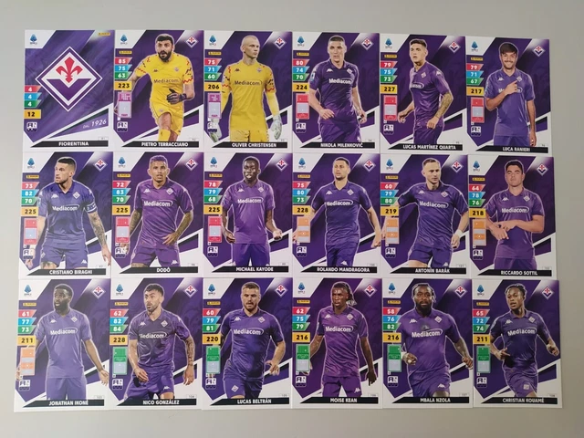 PANINI CALCIATORI ADRENALYN 2024-25 2025 Fiorentina Squadra Completa 18 Card EUR 8,00 - PicClick FR