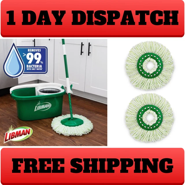 LIBMAN MICROFIBER TORNADO Spin Mop Refill (2-Pack) $20.35 - PicClick
