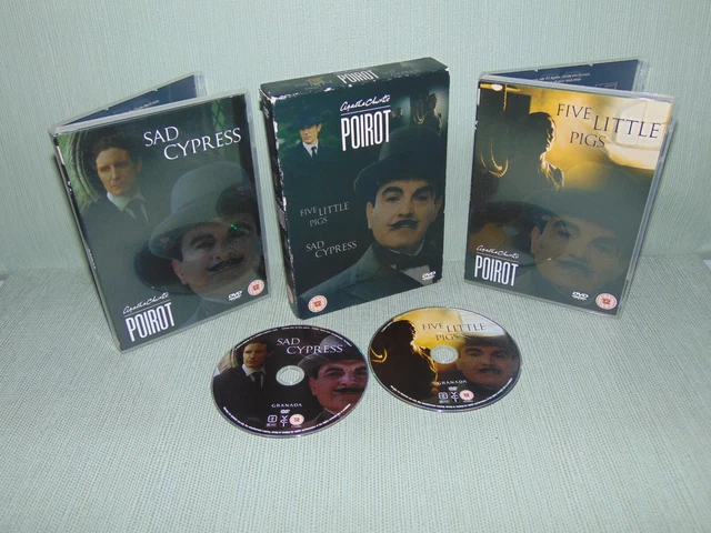 AGATHA CHRISTIE POIROT DVD Five Little Pigs Sad Cypress Box Set UK ...