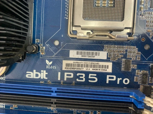 MOTHERBOARD ATX ABIT IP35 PRO SOCKET LGA775 DDR3 PCIe PCI £49.93 ...