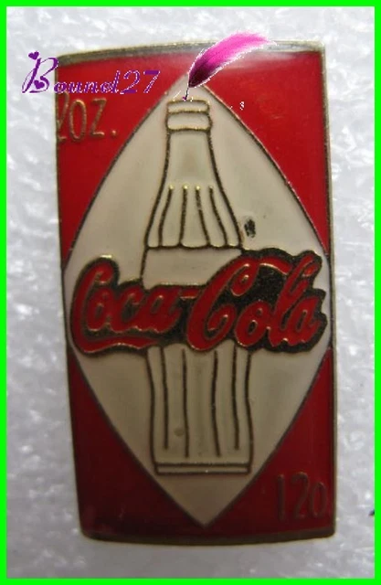 PIN'S PINS BADGE Coca Cola Bouteille blanche fond rouge 12o #H3 EUR 3,00 - PicClick FR