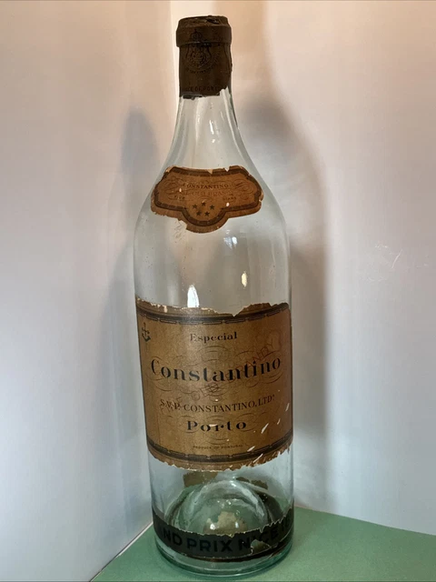ANTIQUE CONSTANTINO BRANDY giant 18 " bottle Portugal, Grand Prix Nice ...