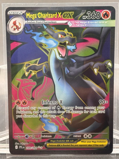 PHANTASMAL FLAMES ENGLISH Mega Charizard X ex 109/094 Ultra Rare Chase ...