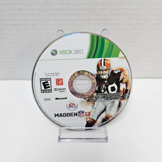 MADDEN NFL FOOTBALL 12 Xbox 360 DISC ONLY (Microsoft) Tested RESURFACED ...
