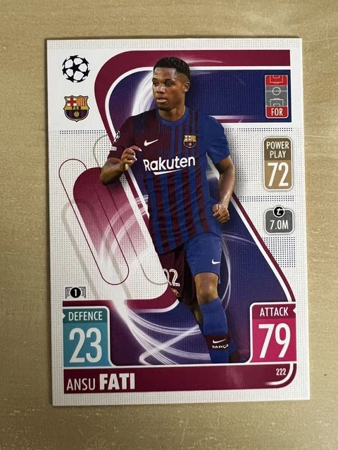 CARTE DE BASE Match Attax 2021-2022 Ansu Fati EUR 1,15 - PicClick FR