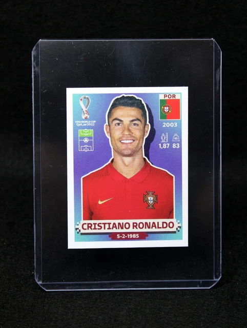 PANINI 2022 FIFA World Cup Qatar Cristiano Ronaldo POR 18 Sticker White ...