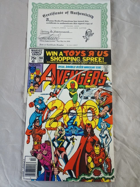 THE AVENGERS #200 (F+) Marvel Comics 1980 signed George Perez and Bob ...