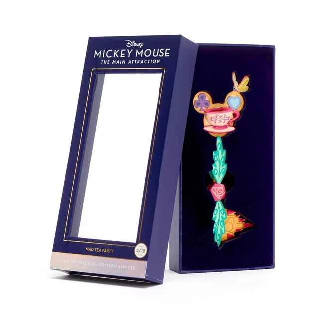 DISNEY STORE MICKEY Mouse Main Attraction Ceremony Key Mad Tea Party 3 ...