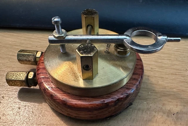 TINY MORSE CODE Ham Radio Key made with handcuff key £89.37 - PicClick UK