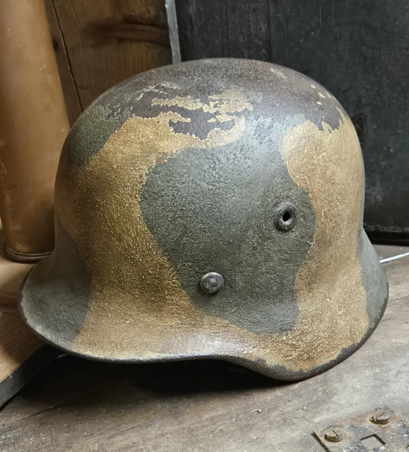 WW2 GERMAN STAHLHELM Helmet M1940, Q62 Quist. Normandy Relic. EUR 228 ...