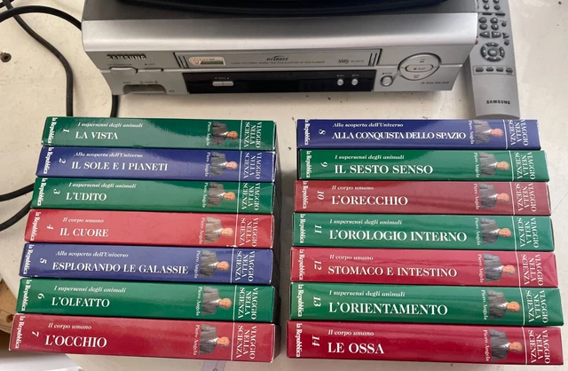 PIERO ANGELA, VIAGGIO nella scienza opera in VHS, TV, Videoregistratore ...