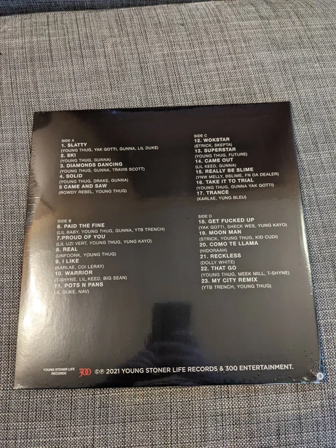 YOUNG THUG SLIME Language 2 SL2 Splatter Neon Green Vinyl 2 LP Gunna ...