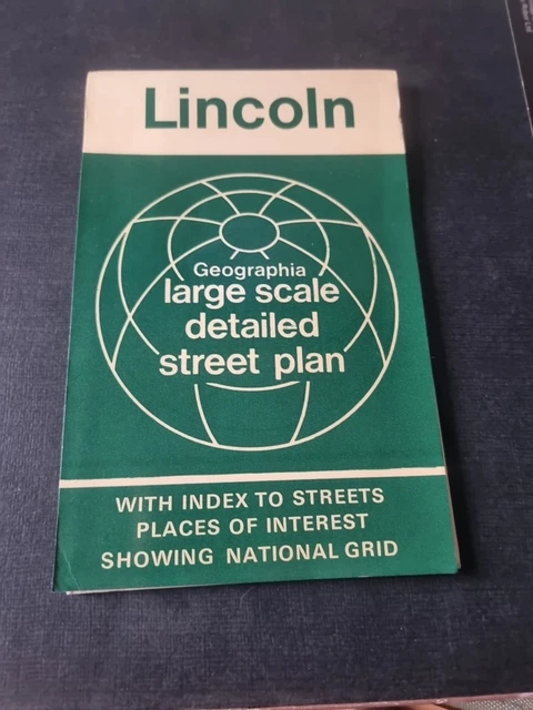 VINTAGE 1970S LINCOLN Geograhia Large Scale Detailed Map £5.92 ...
