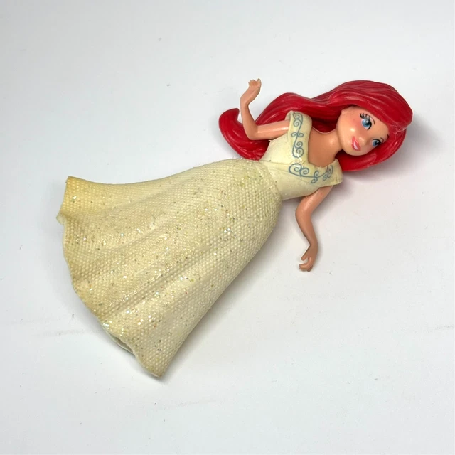 DISNEY PRINCESS POLLY Pocket Little Mermaid Ariel With Glitter Dress ...