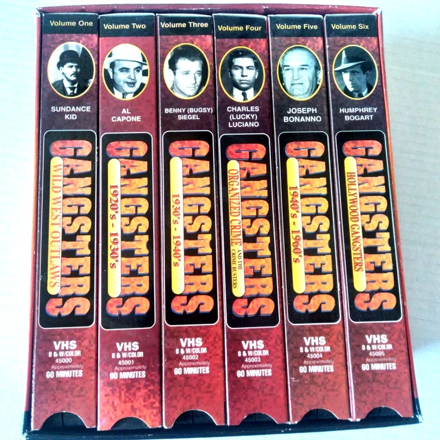 GANGSTERS THEN & Now VHS Tape Set Documentary 6 VCR Cassettes Lot £18. ...